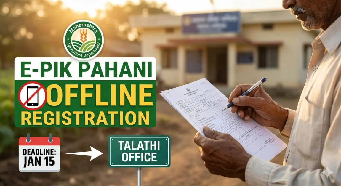 E-pik Pahani Offline: आता मोबाईलची गरज नाही! 'या' तारखेपर्यंत करा थेट ...
